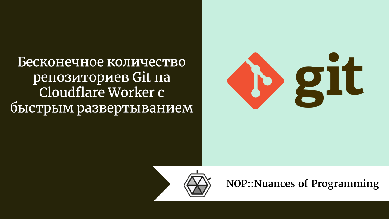 Бесконечное количество репозиториев Git на Cloudflare Worker с быстрым развертыванием